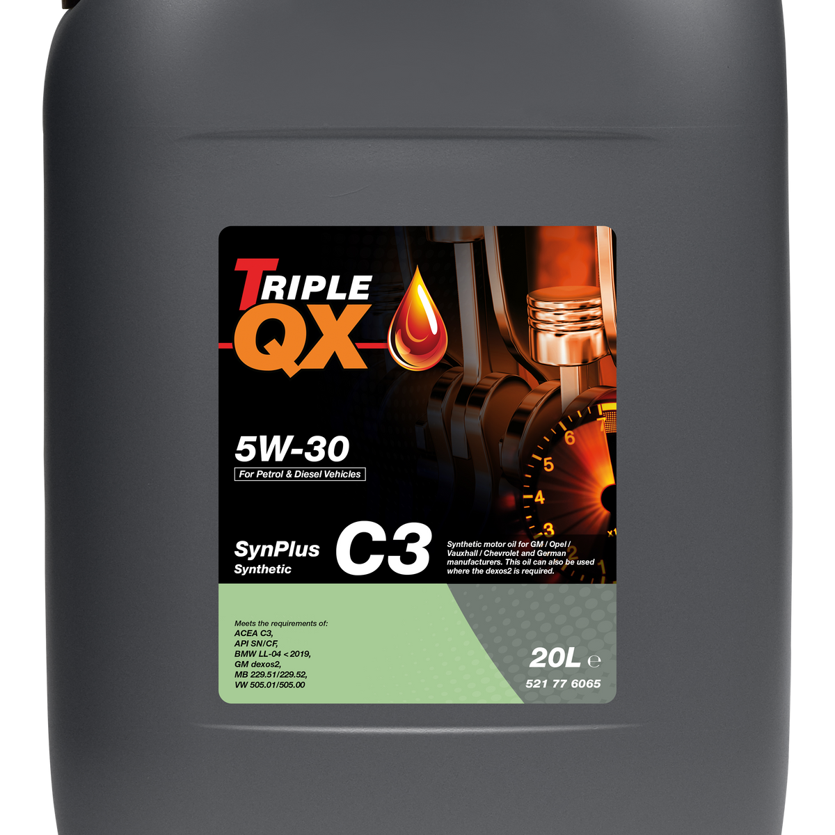TQX Fully syntetic 5W-30, C3 - 20 Liter – Partodepot